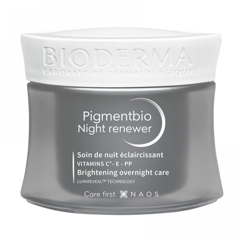 Bioderma Осветляющий обновляющий ночной крем для лица Pigmentbio Night Renewer 50мл