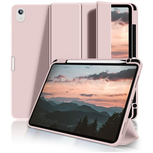 Чехол для планшета Apple iPad Air 4 (2020) / iPad Air 5 (2022) с местом для стилуса, розовый
