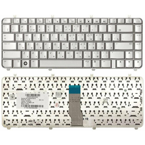 Клавиатура для ноутбука HP Pavilion dv5-1103ee серебристая