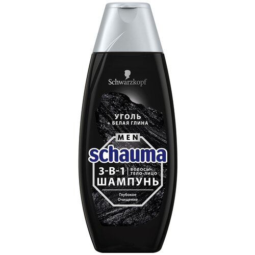 Шаума Шампунь Schauma Men 3-В-1 Глубокое очищение, 400 мл