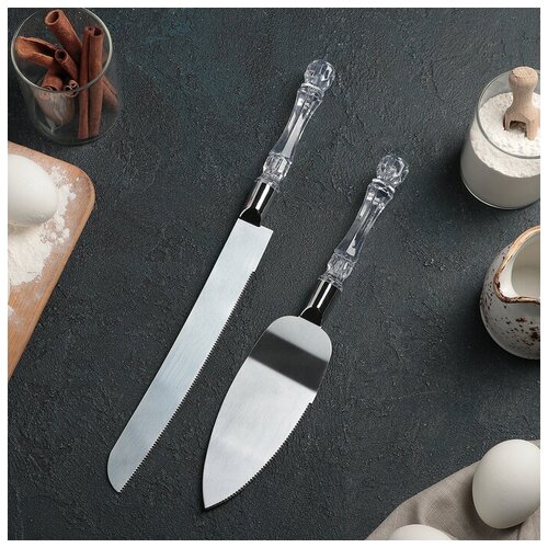 Набор кондитерский "Стиль", 2 предмета: лопатка 25 см, нож 31 см