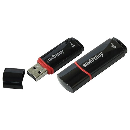 Память Smart Buy "Crown" 64GB, USB 2.0 Flash Drive, черный