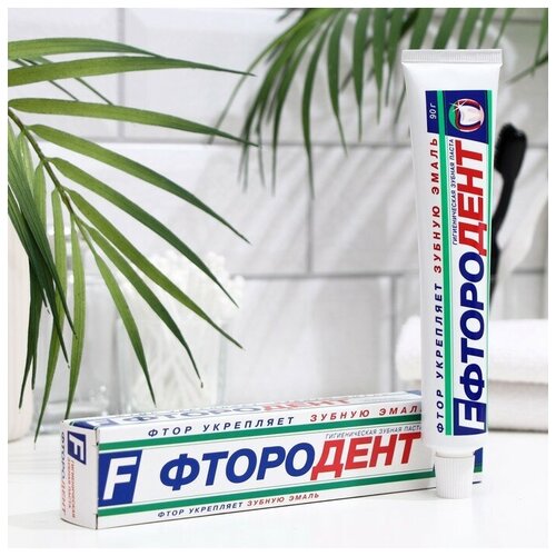 Зубная паста «Фтородент», в упаковке, 90 г, 2 штуки