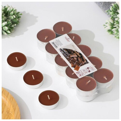 Набор чайных свечей ароматизированных «Шоколад», 20 штук