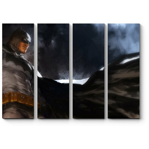 Модульная картина Бэтмен во тьме 140x105
