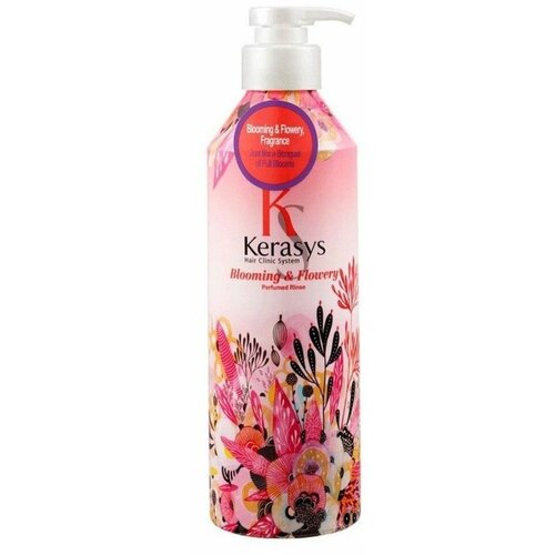 KeraSys Кондиционер для всех типов волос / Blooming & Flowery Perfumed Rinse 600 мл