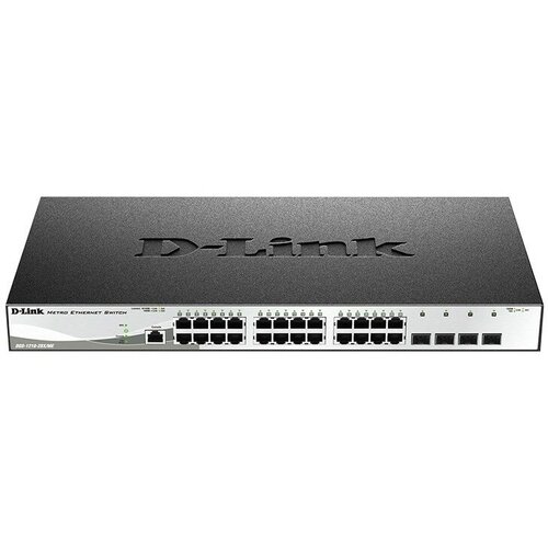 D-Link Сетевое оборудование DGS-1210-28X ME B2B Управляемый L2 коммутатор с 24 портами 10 100 1000Base-T и 4 портами 10GBase-X SFP+