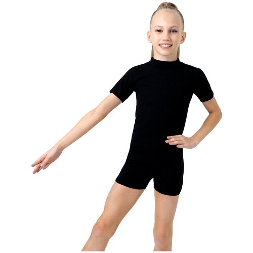 Купальник гимнастический  Grace Dance, размер 28, черный