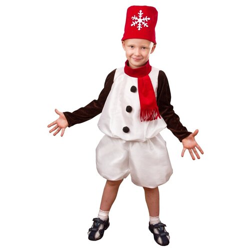 Карнавальный костюм детский Снеговик Снежок (104)