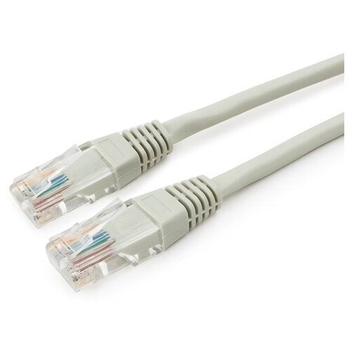 Патч-корд UTP CAT5e 5м Atcom AT4719 RJ-45 кабель AWG24 LSZH - серый