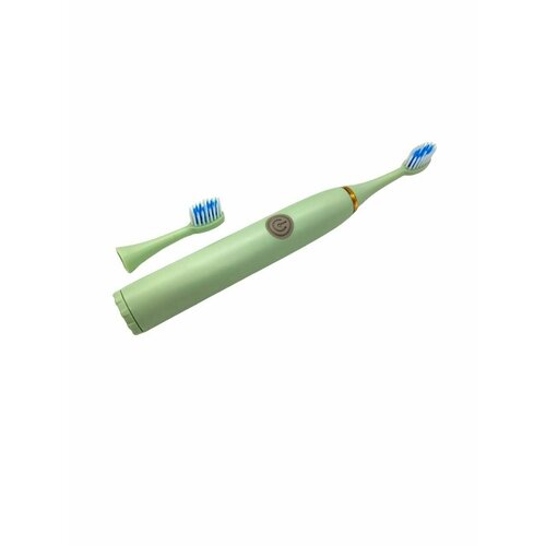 Электрическая зубная щетка Sonic electric toothbrush, на батарейках, зеленый