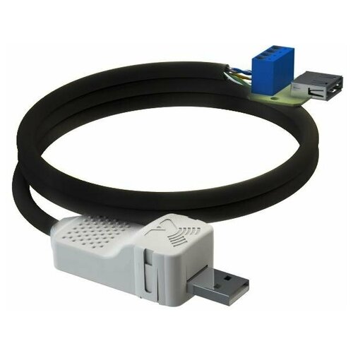 USB-удлинитель Антэкс (10 метров), чёрный, разборный, ремонтопригодная конструкция, без пайки. Диаметр кабеля: 8.9 мм