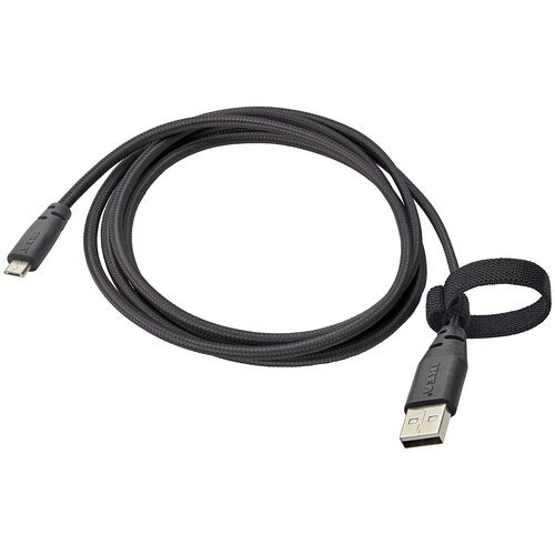 Кабель ИКЕА ЛИЛЛЬХУЛЬТ USB А – micro-USB, 1.5 м, темно-серый
