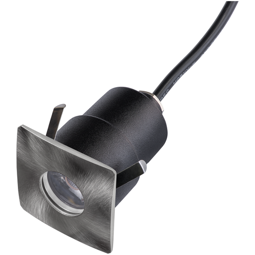 Lightstar Комплект из светильника и декоративной панели Ipogeo светодиодный, 5 Вт, цвет арматуры: черный, цвет плафона никель