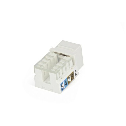 Hyperline KJ9-8P8C-C6-90-WH Вставка Keystone Jack RJ-45 8P8C , категория 6, белая