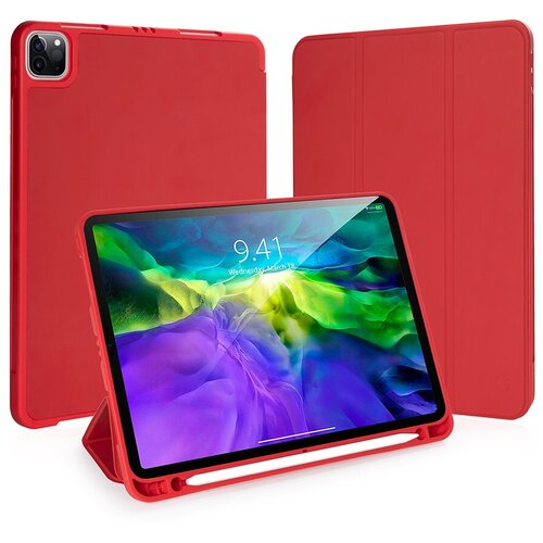 Чехол Guardi Milano Series для iPad Pro 11" (2020-2021) красный (Red)