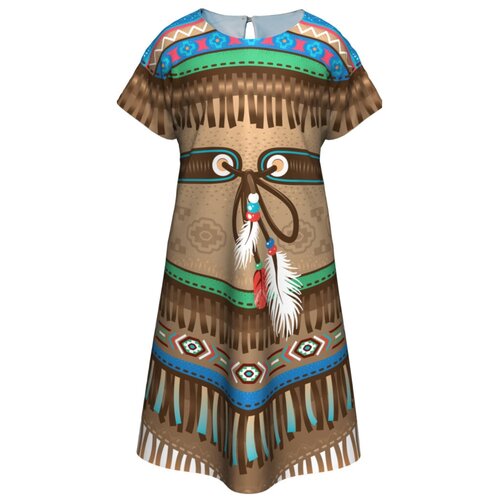 Детское платье девочки индейца (Скво) (14222) 104 см