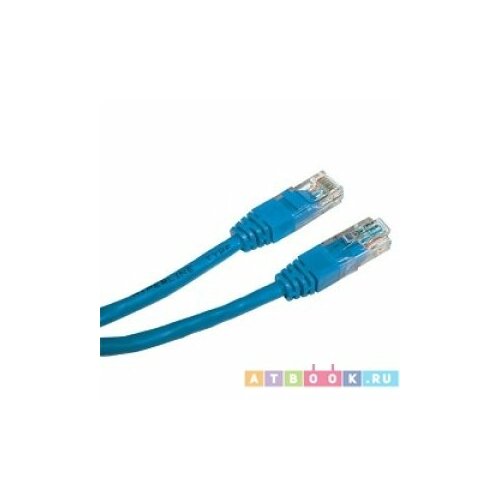 Gembird Комм шнур, UTP, кат 5e, 2м с RJ45 (синий) Патч-корд PP12-2M/B