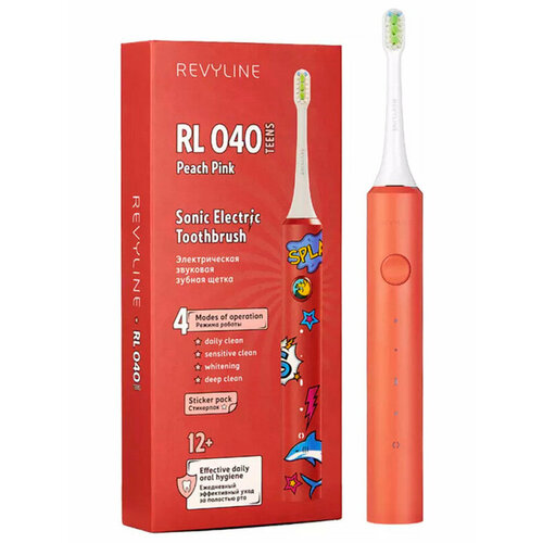 Электрическая зубная щетка Revyline RL 040 Teens, оранжевая