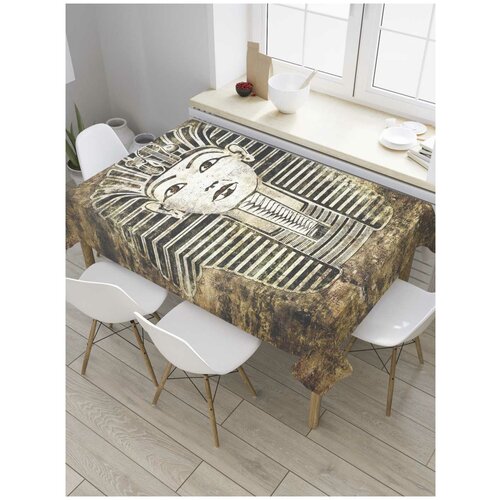 Скатерть прямоугольная JoyArty на кухонный стол "Винтажный сфинкс" из оксфорда, 120x145 см