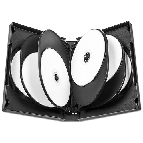 Коробка DVD Box для 10 дисков, черная, упаковка 3 шт.