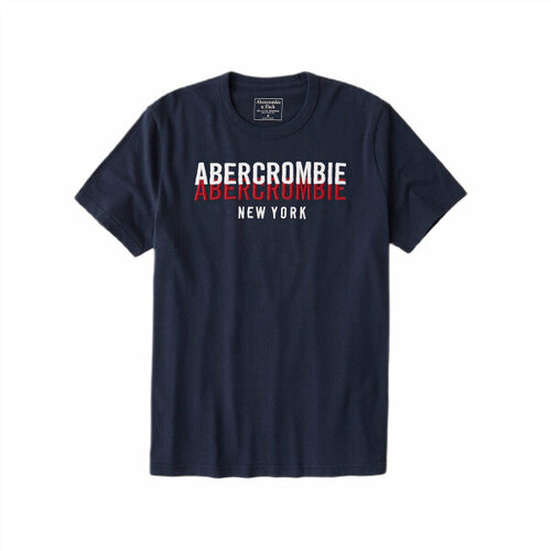 Футболка Abercrombie & Fitch, размер XL, синий