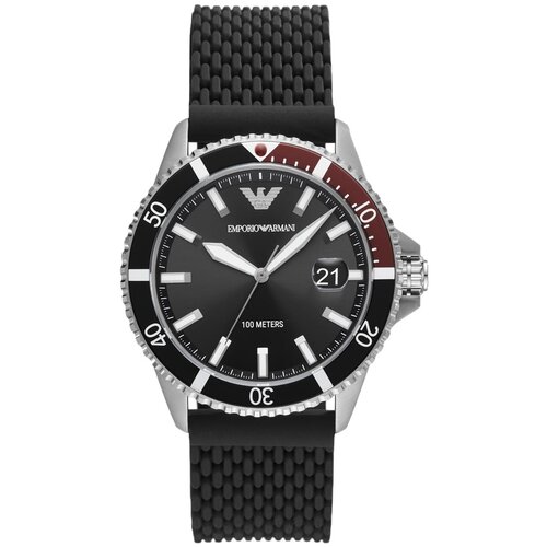 Наручные часы EMPORIO ARMANI Diver, серебряный, черный