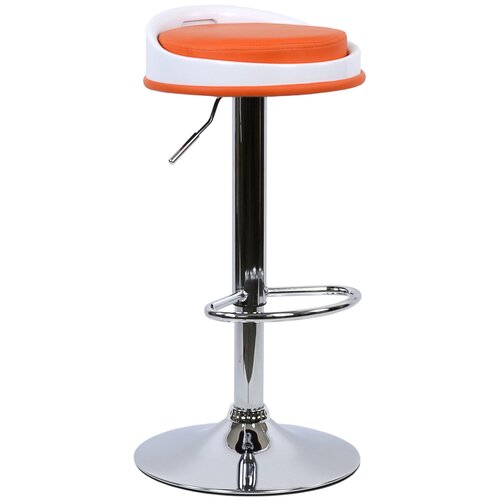 Барный стул Barneo N-49 Pin оранжевая кожа