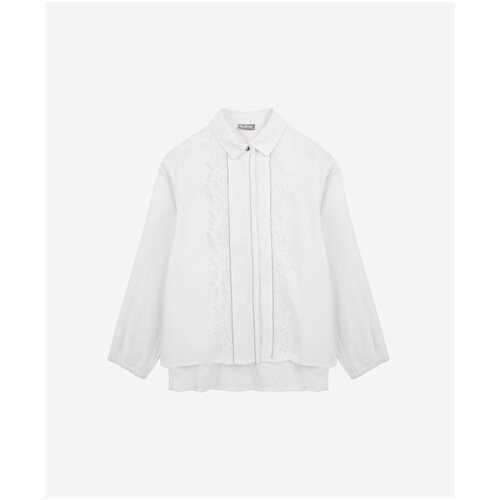Школьная блуза Gulliver, размер 152, белый