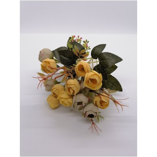 Искусственные цветы камелии, розы, ромашки для декора