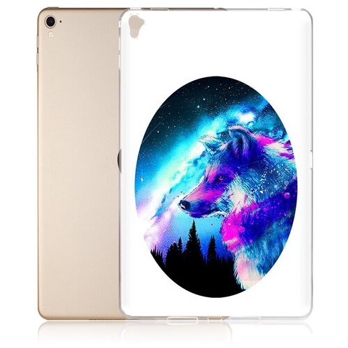 Чехол задняя-панель-накладка-бампер MyPads голубой волк для iPad Pro 2 10.5 A1701/A1709/iPad Air 3 (2019) противоударный