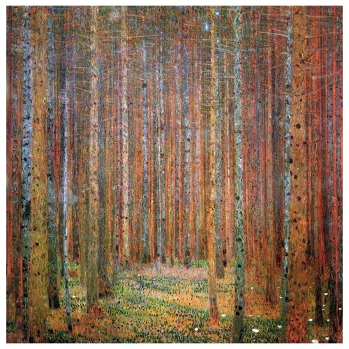 Репродукция на холсте Сосновый лес (Tannen wald) Климт Густав 30см. x 30см.