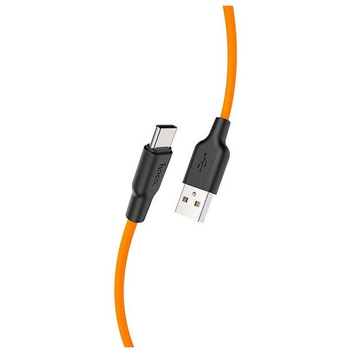 Кабель Hoco Кабель Hoco X21 Plus USB - Type-C, 1 м, 1 шт., оранжевый
