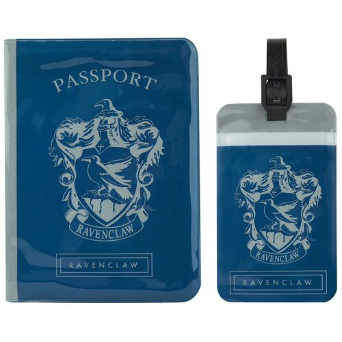 Обложка для паспорта Cinereplicas, синий, серый