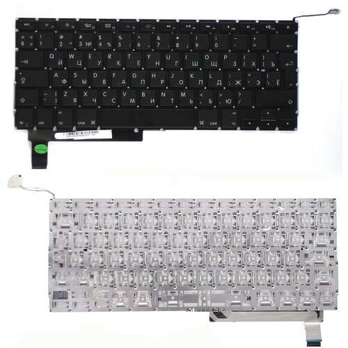 Клавиатура для ноутбука Apple MacBook Pro 15 MD322 с SD, большой ENTER, Русская, Чёрная