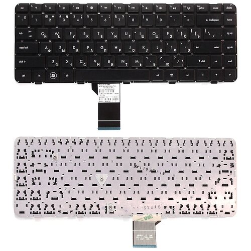 Клавиатура для ноутбука HP 608222-001 черная без рамки