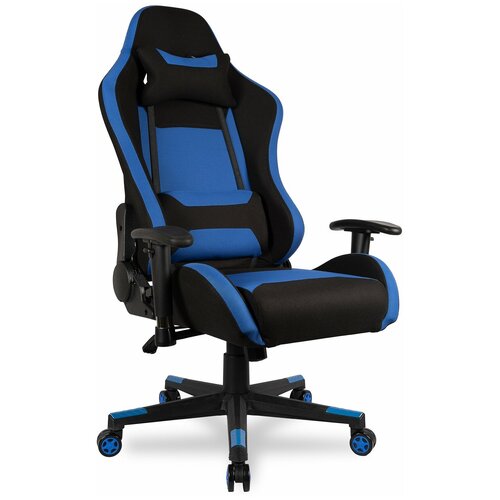 Компьютерное кресло College BX-3760 игровое, обивка: текстиль, цвет: Black/Blue