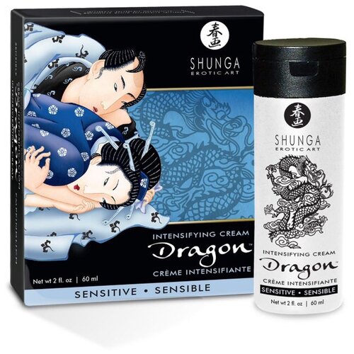 -смазка  SHUNGA интимный мужской крем Dragon Sensitive, 110 г, 60 мл, ваниль, 1 шт.