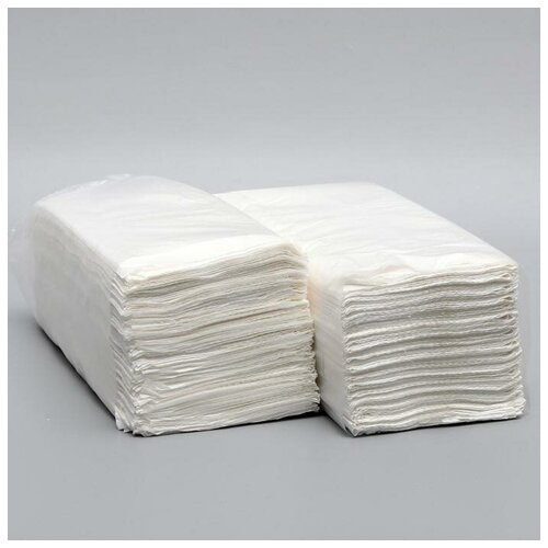 Полотенца бумажные, V-сложения, 23х20 см, 25 г/м2, 200 шт, белые, 20 шт.