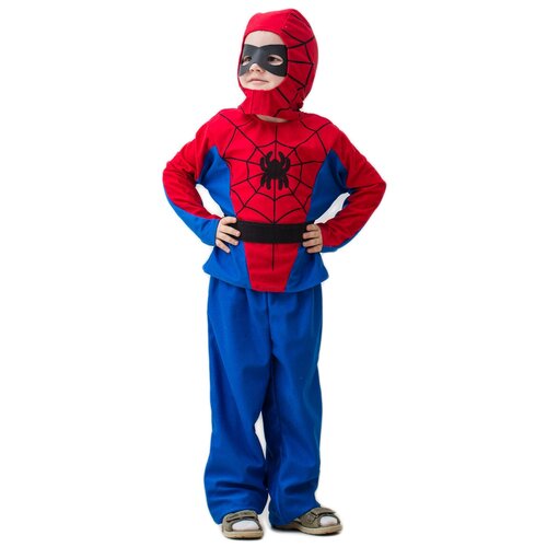 Карнавальный костюм человек паук люкс (с брюками), арт.2518 рост: 104-116 см. (3-5 лет)