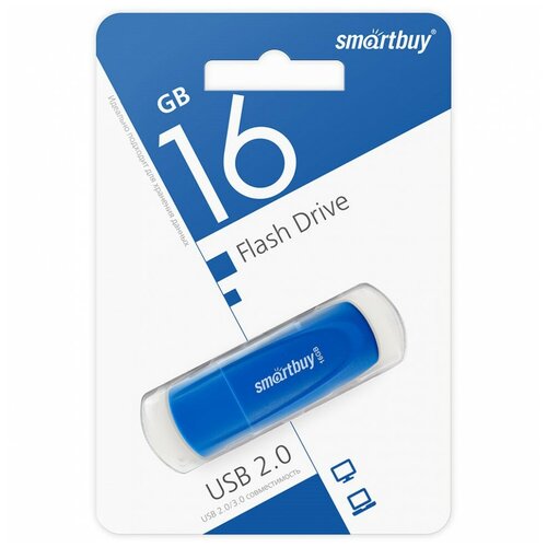 USB Flash Drive 16Gb - SmartBuy Scout Blue SB016GB2SCB