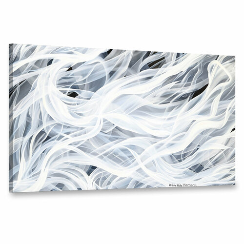 Интерьерная картина 100х60 "Белая гармония"