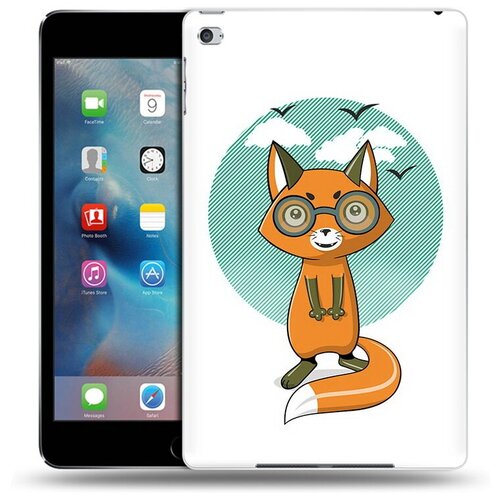 Чехол задняя-панель-накладка-бампер MyPads задумчивая лиса для iPad mini 4 7.9 (2015)-A1538/A1550 противоударный