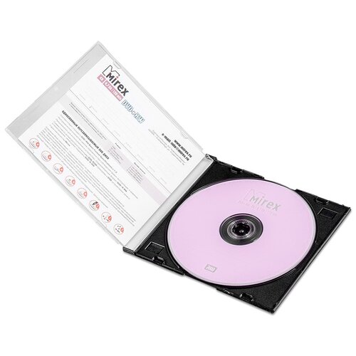 Перезаписываемый диск DVD+RW Mirex 4,7Gb 4x slim box, упаковка 2 шт.