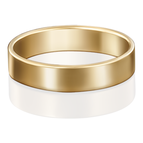 Кольцо обручальное PLATINA, желтое золото, 585 проба, размер 18