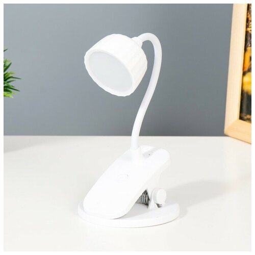 Настольная лампа "Ланди" LED 1,5Вт USB белый 8,5х8,5х19 см