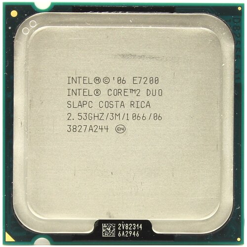 Процессор Intel Core 2 Duo E7200 LGA775,  2 x 2533 МГц, OEM