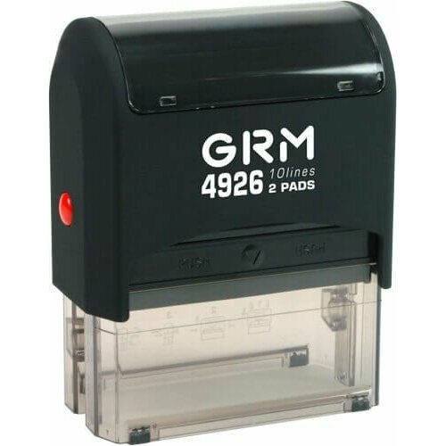 GRM 4926 2 Pads / GRM 60 2Pads Автоматическая оснастка для штампа с двойной подушкой (штамп 78 х 40 мм.), Чёрный