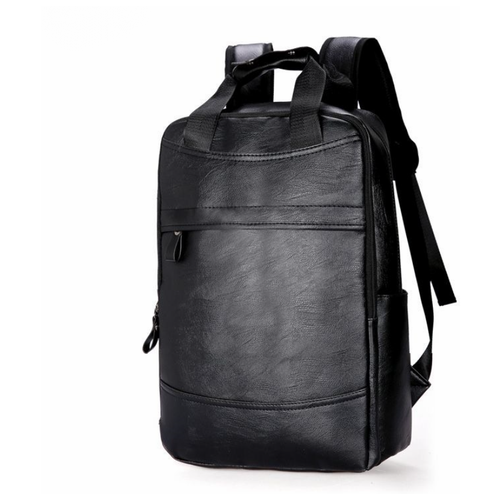 Рюкзак MyPads M457-678 из качественной импортной эко-кожи студенческий школьный стильный молодежный компактный городской рюкзак для ноутбука Macb.