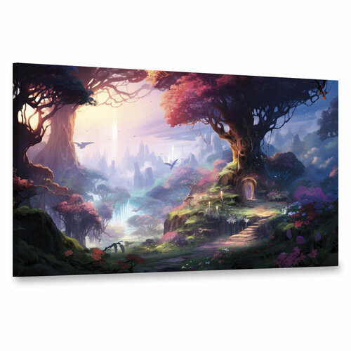 Интерьерная картина 100х60 "волшебный лес"